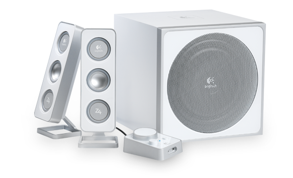 GalleryImage - Z-4 2.1 Speaker System – Logitech Asistencia + descarga