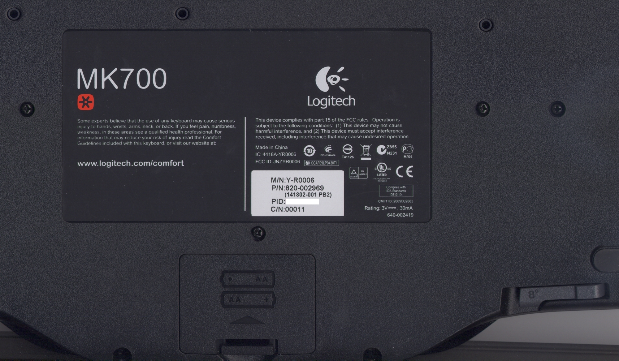 Wireless Desktop MK710 Logitech Support