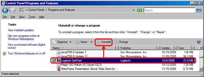 Uninstalling The Logitech Setpoint Software That Came With My Mk550 Logitech Support Download