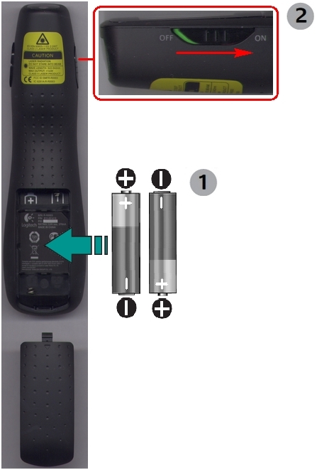 Changing the batteries in my R700 presenter – Logitech Support + Download